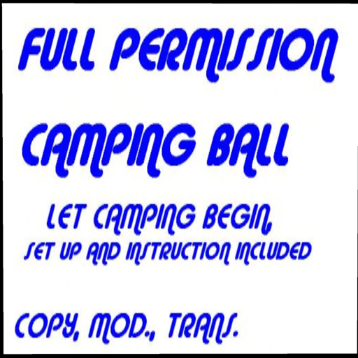 Second Life Marketplace - Camping Script V1.2